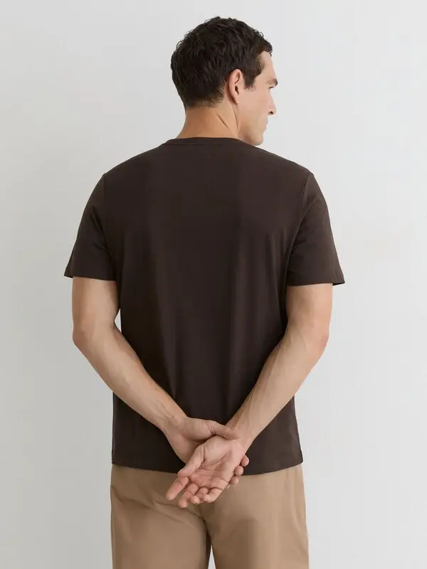 REISS Dayton Cotton V-neck Tailored-fit T-shirt