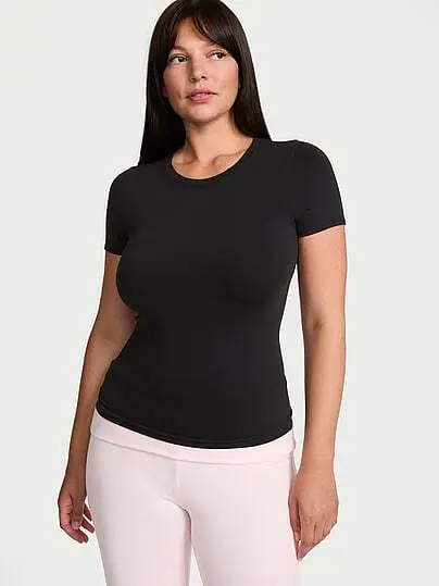 Victoria's Secret Smooth Seamless Tee - Black
