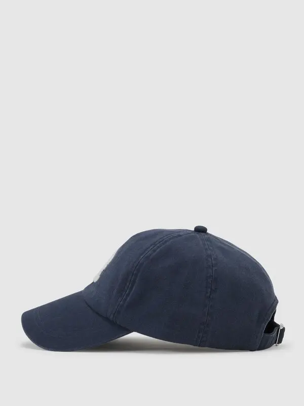 REISS Luzon Monogram-embroidered Baseball Cap