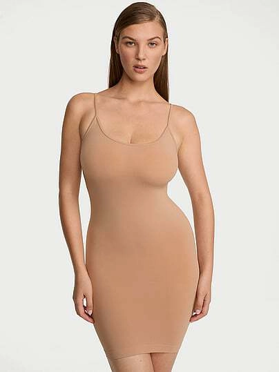 Victoria's Secret Smooth Seamless Slip Dress - Beige