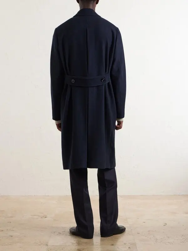 Boglioli Double-breasted Virgin Wool And Cashmere-blend Twill Coat