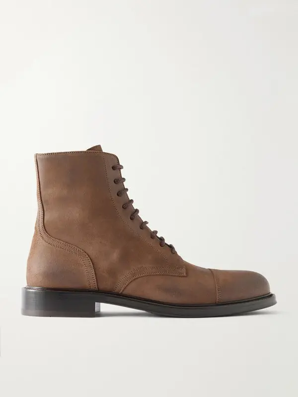 Brunello Cucinelli Suede Derby Boots