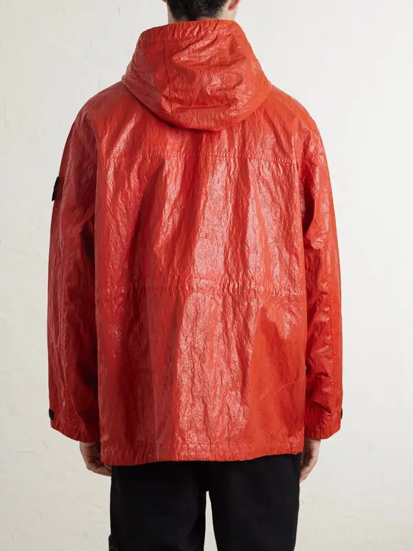 Stone Island Garment-dyed Recycled Crinkled-shell Jacket