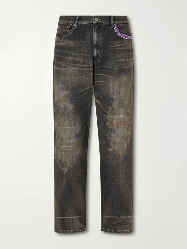 NEIGHBORHOOD Savage Straight-leg Jeans - Gray
