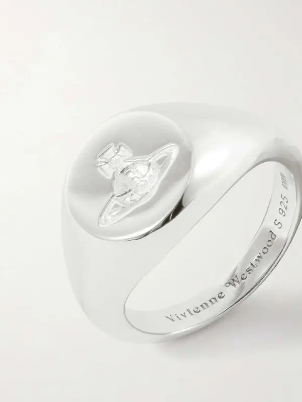 VIVIENNE WESTWOOD Sigillo-debossed Recycled Ring