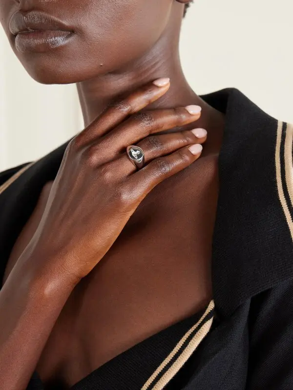 VIVIENNE WESTWOOD Sigillo" Embossed Recycled Ring