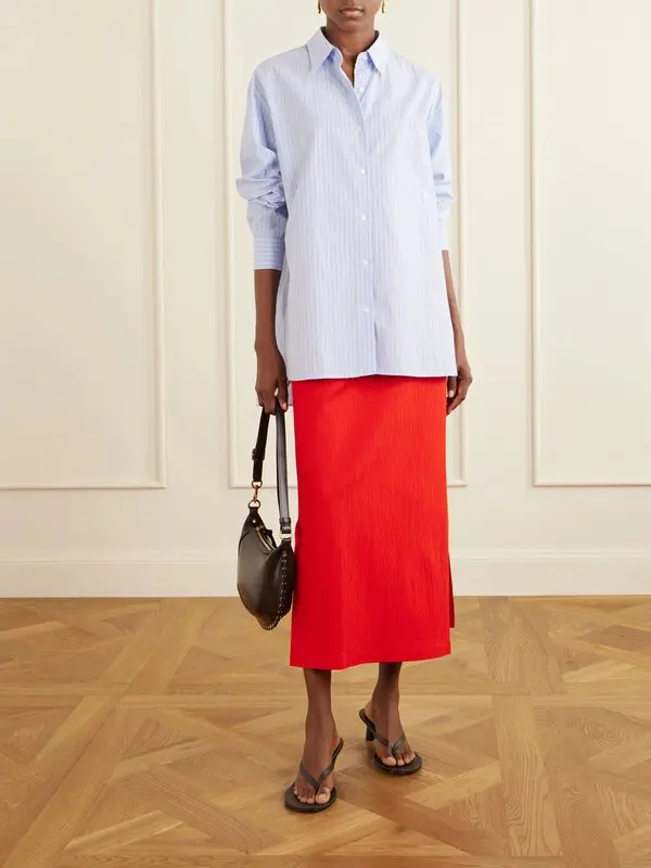 Tibi Stretch-crepe Midi Skirt
