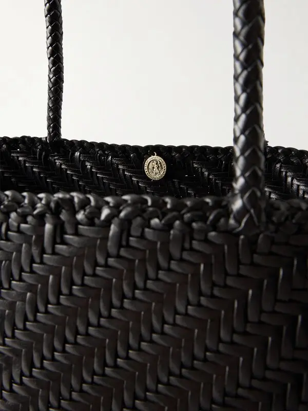 Dragon Diffusion Big" Woven Leather Tote Bag