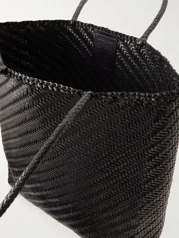 Dragon Diffusion Big" Woven Leather Tote Bag