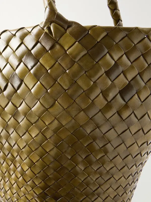 Dragon Diffusion Woven Leather Tote