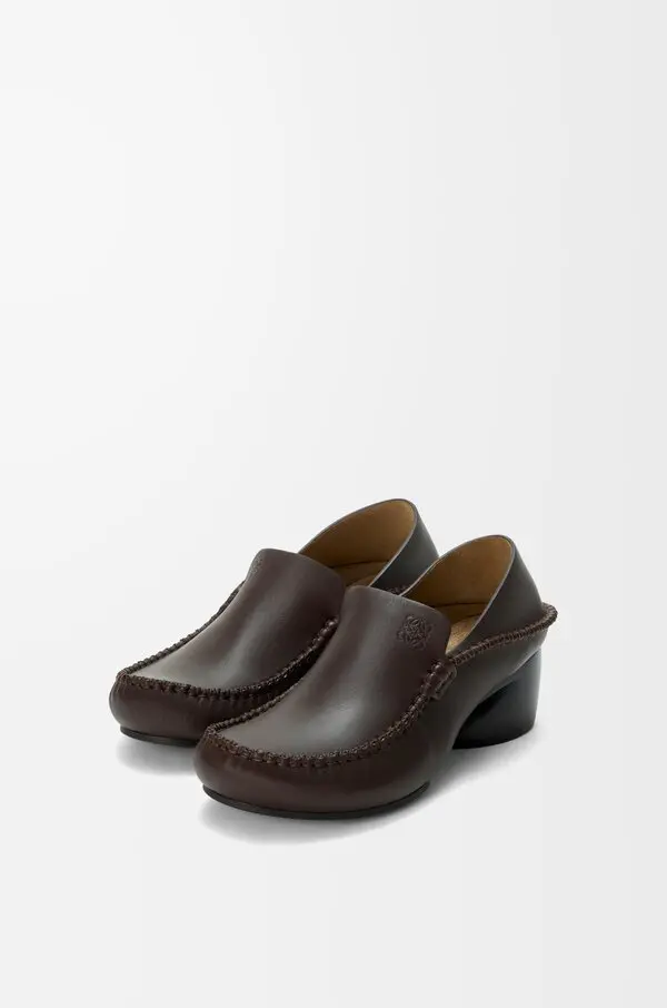 Loewe Oval Loafer In Soft Leather Skin