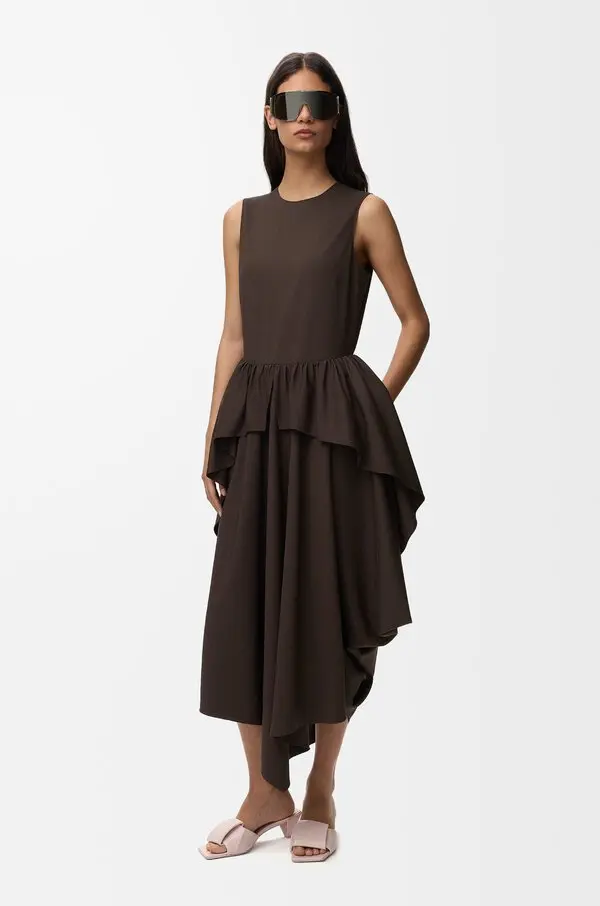 Loewe Dress In Viscose And Wool Blend