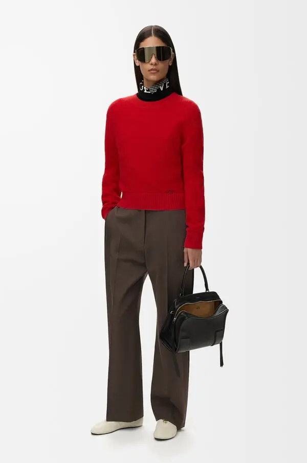 Loewe Trousers In Viscose And Wool Blend