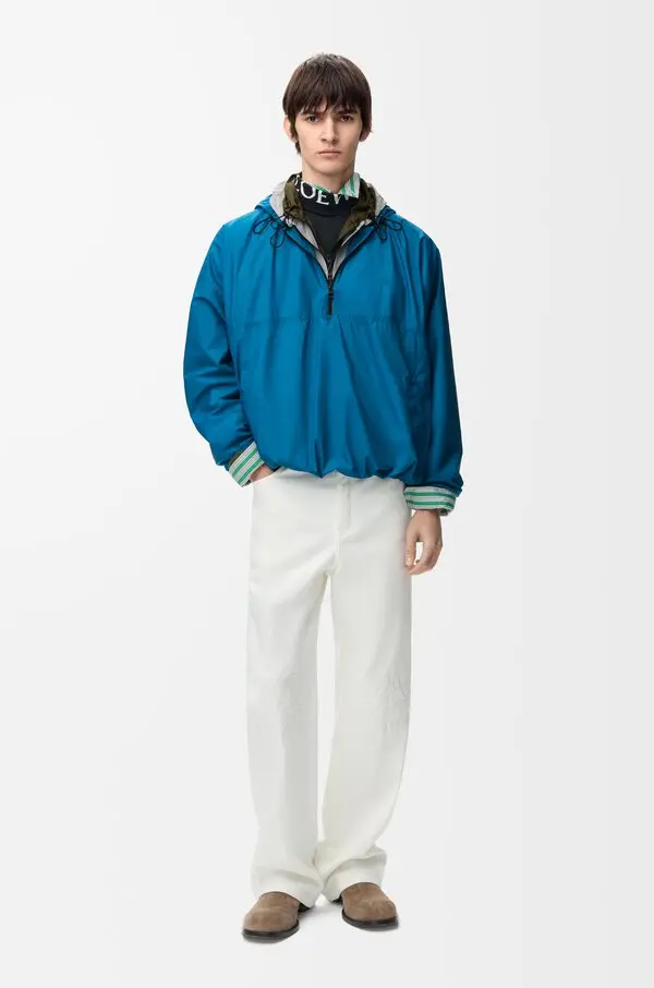 Loewe Anorak In Technical Shell - Blue