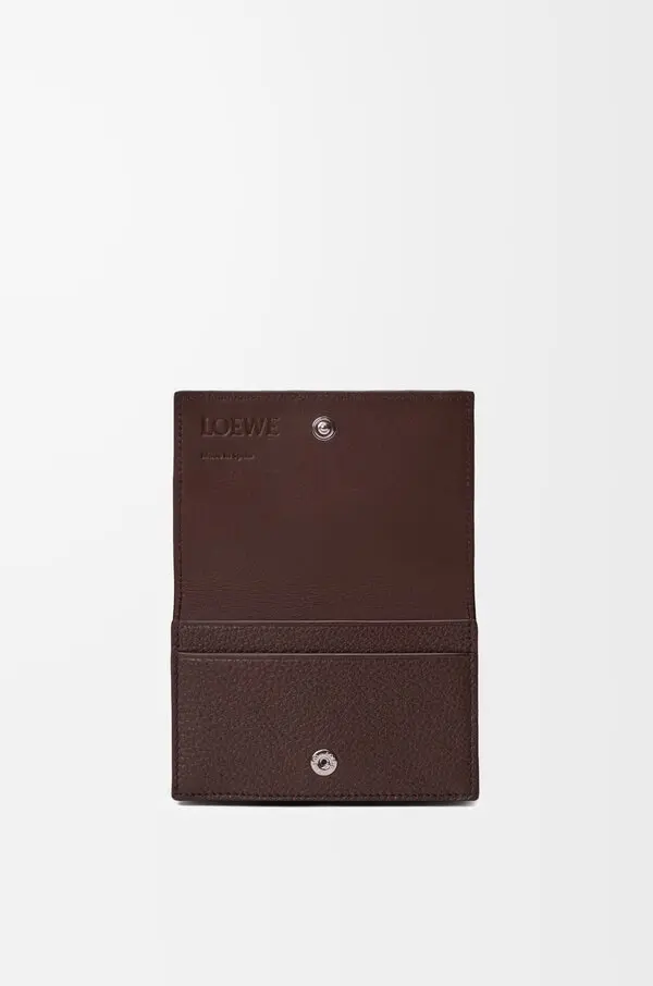 Loewe Puzzle Business Cardholder In Supple Grained Leather Skin