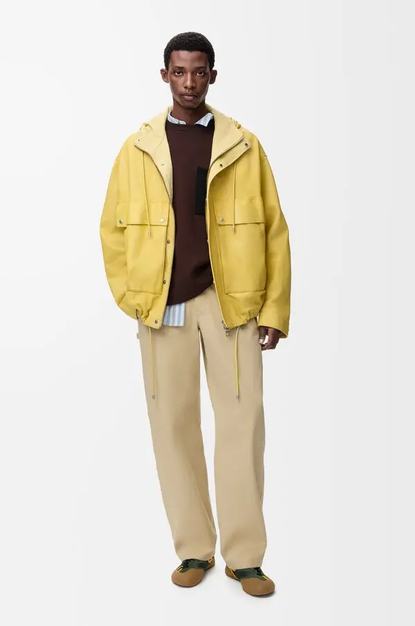 Loewe Short Parka In Nappa Lambskin