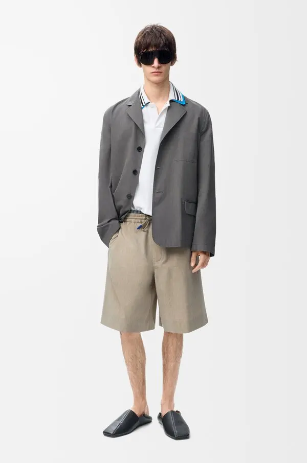Loewe Drawstring Shorts In Wool And Cotton