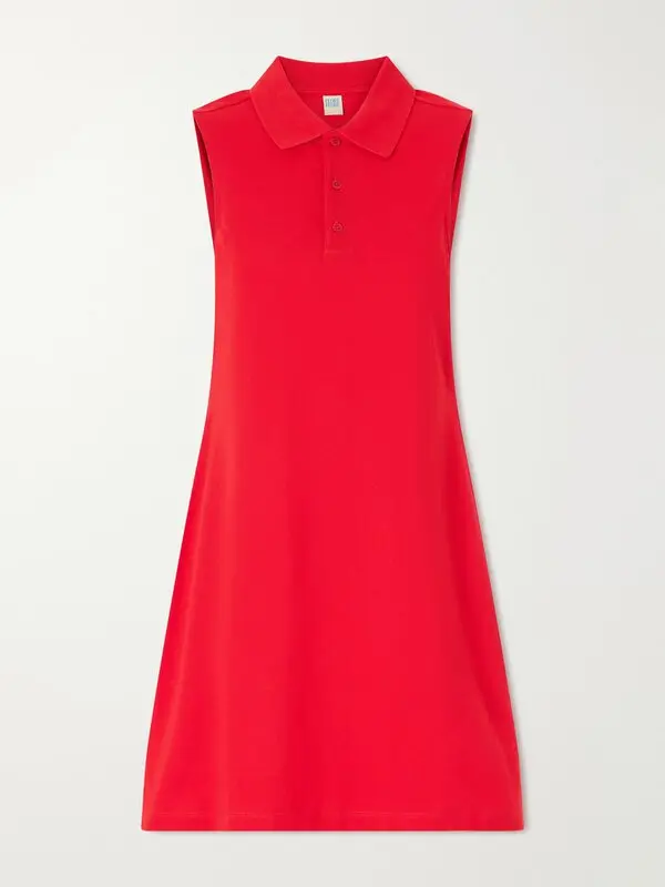 FLORE FLORE Lauren Organic Cotton-piqué Mini Dress