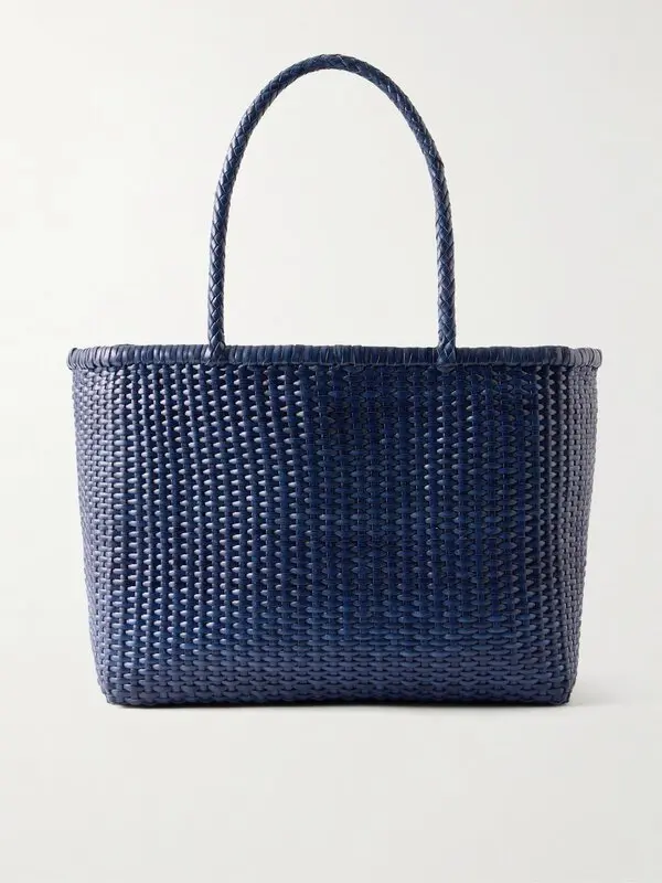 Dragon Diffusion B Weave Leather Tote - Blue