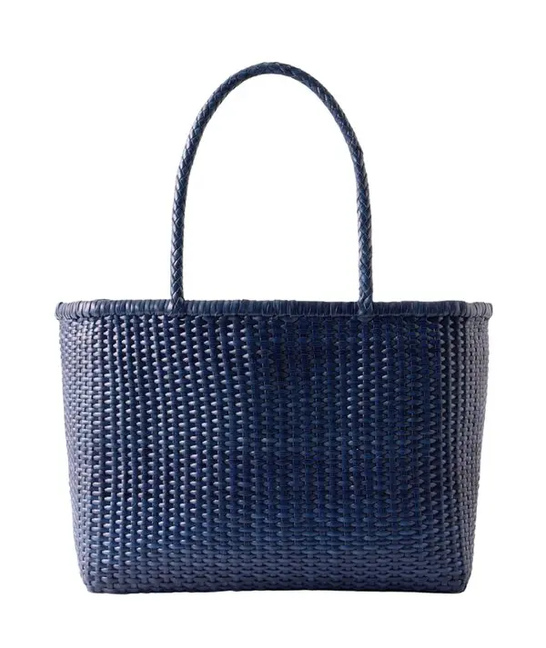 Dragon Diffusion B Weave Leather Tote - Blue