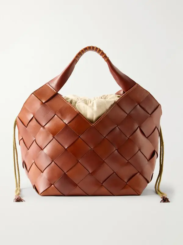 Dragon Diffusion Castello Woven Leather Tote