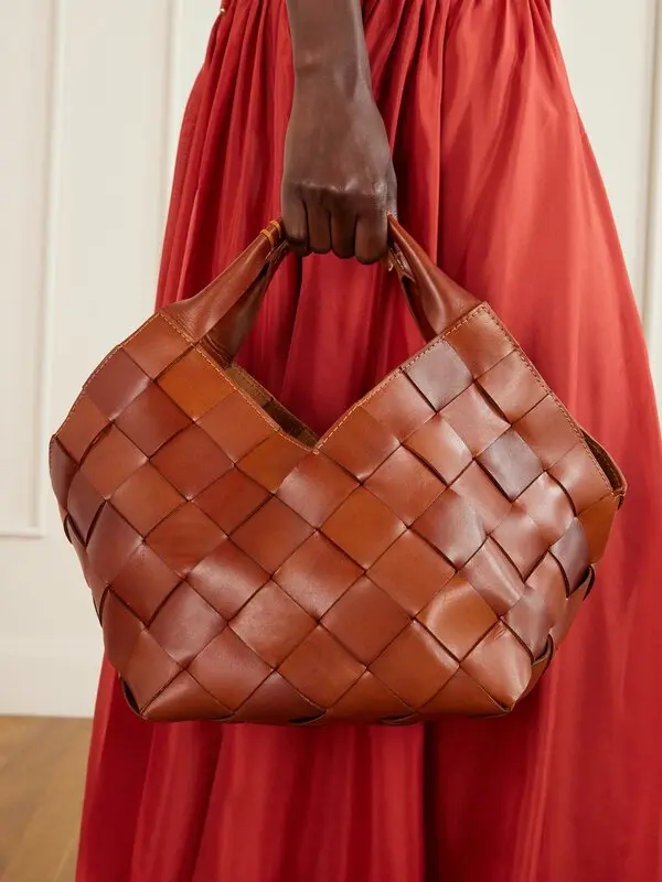 Dragon Diffusion Castello Woven Leather Tote
