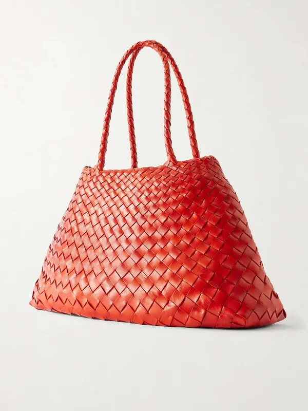 Dragon Diffusion Santa Croce Woven Leather Tote
