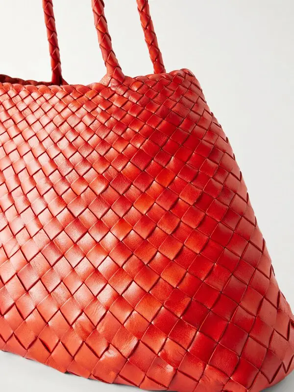 Dragon Diffusion Santa Croce Woven Leather Tote