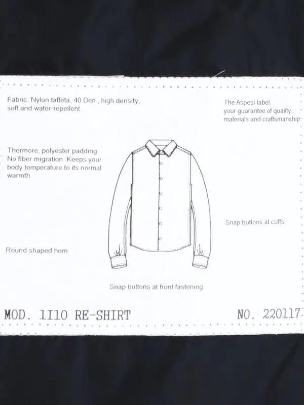 Aspesi Shirt "re-shirt - Black