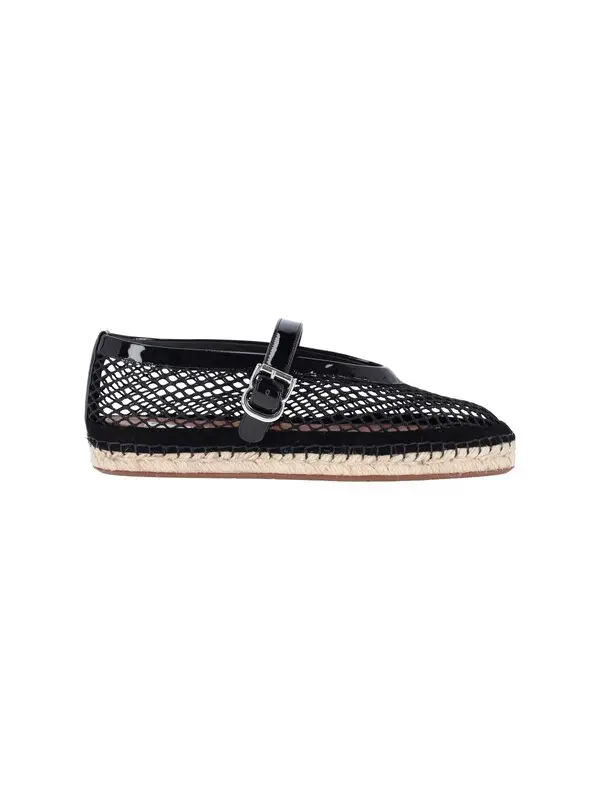 Alaïa Mesh Espadrilles - Black
