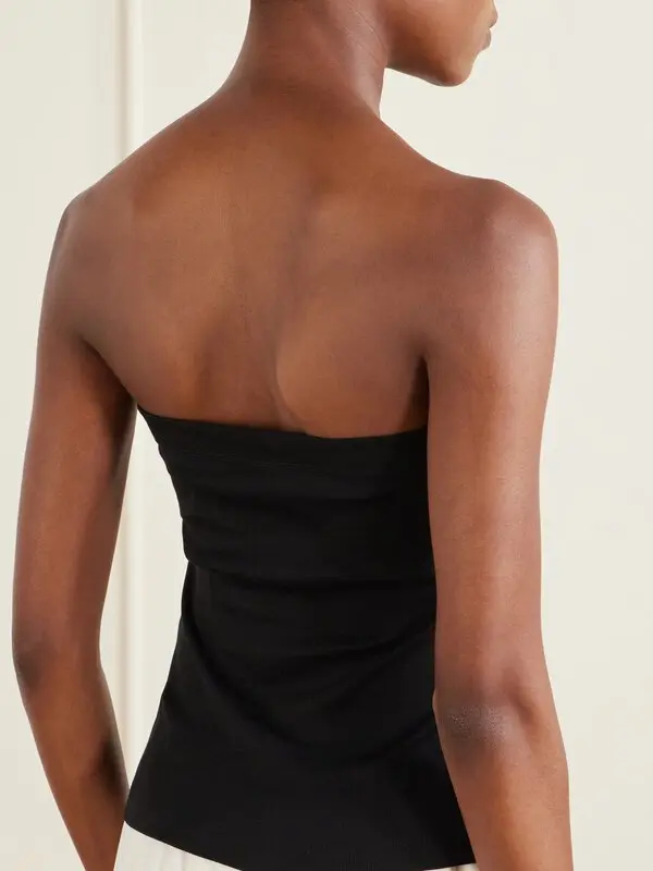 FLORE FLORE Bes Strapless Organic Cotton-jersey Top