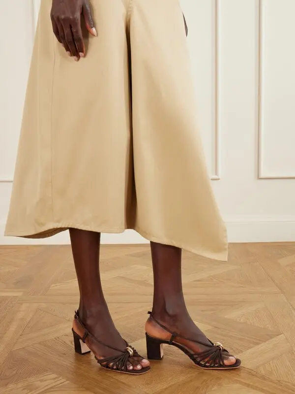 LOEFFLER RANDALL Minna 60 Suede Sandals - Brown
