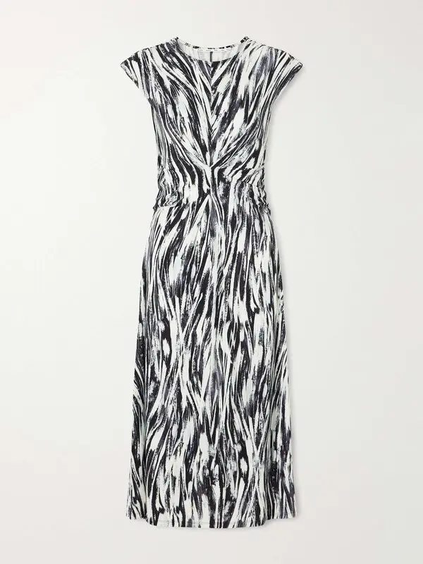 Proenza Schouler White Label Miranda Printed Stretch-jersey Midi Dress