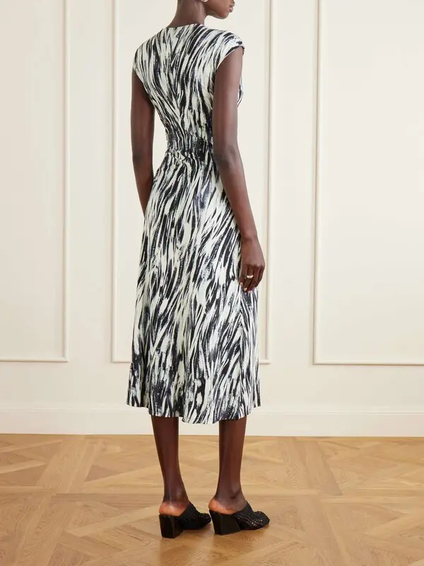 Proenza Schouler White Label Miranda Printed Stretch-jersey Midi Dress