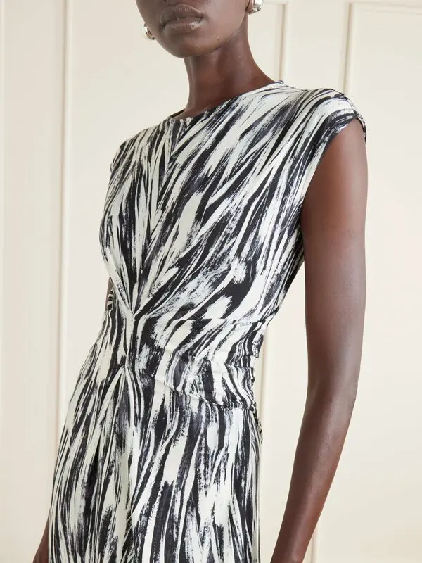 Proenza Schouler White Label Miranda Printed Stretch-jersey Midi Dress