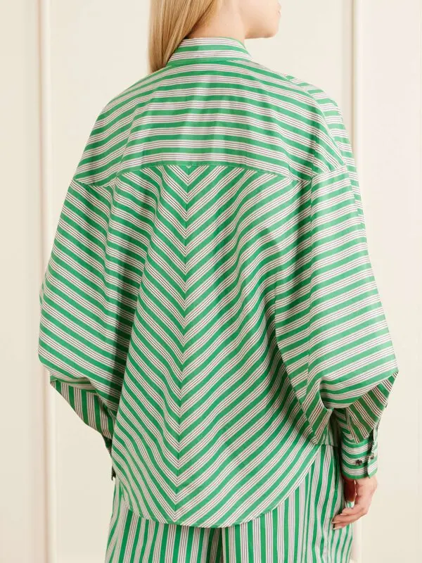 Loewe Striped Cotton-poplin Shirt