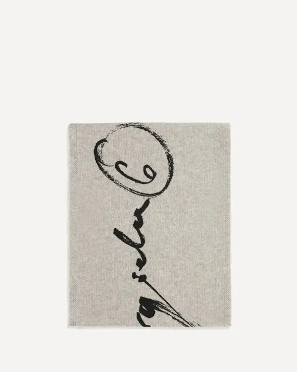 MAISON MARGIELA Signature Knitted Scarf - Grey