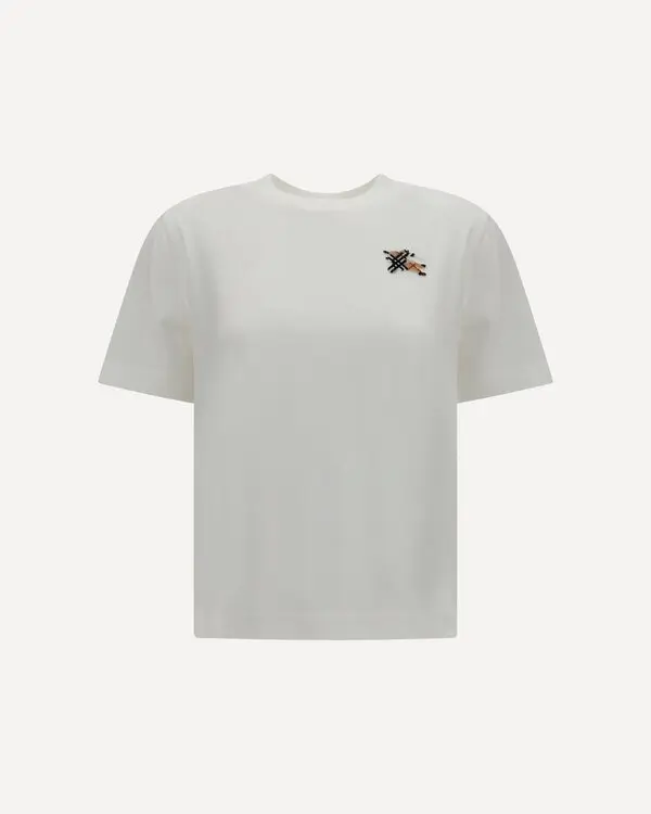 Burberry Knight Check Cotton T-shirt