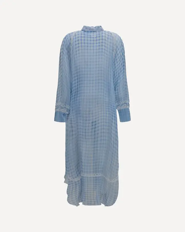 Ermanno Scervino Long Shirt Dress With Lace Details