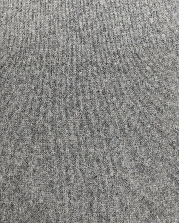 ROBERTO COLLINA Wool And Camel Ribbed Crew Neck Sweater - Grey