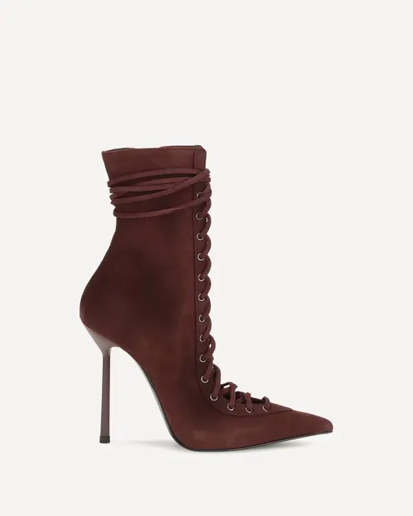 LE SILLA Colette Ankle Boots - Bordeaux