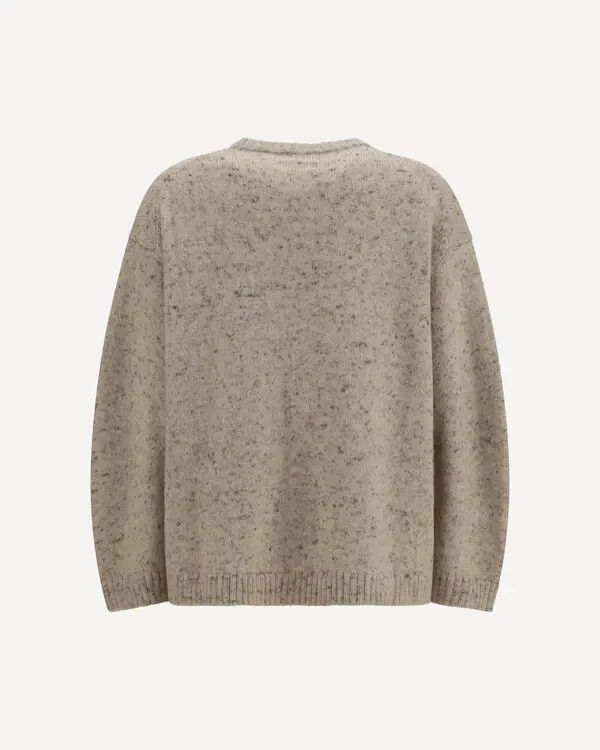 Fabiana Filippi Bouclé Yarn Sweater With Lurex - Beige