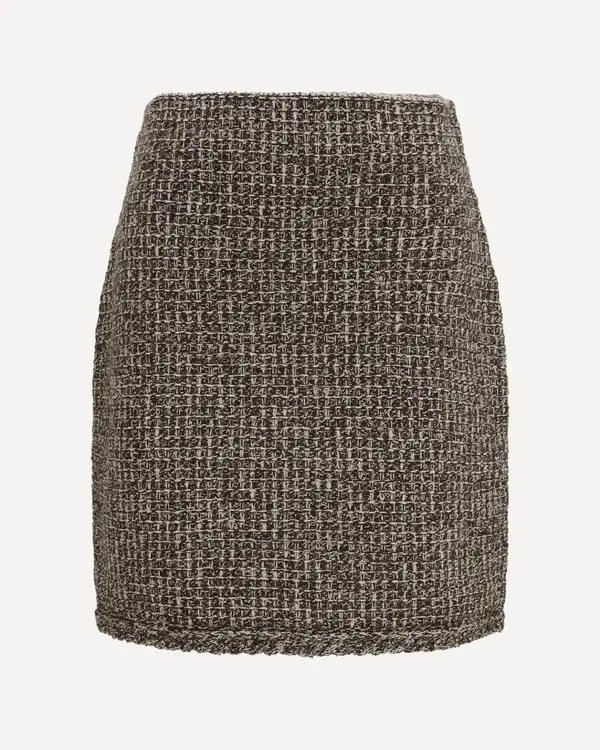 Fabiana Filippi Tweed Mini Skirt - Brown