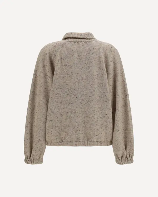 Fabiana Filippi Oversized Bouclé Yarn Bomber Jacket With Lurex