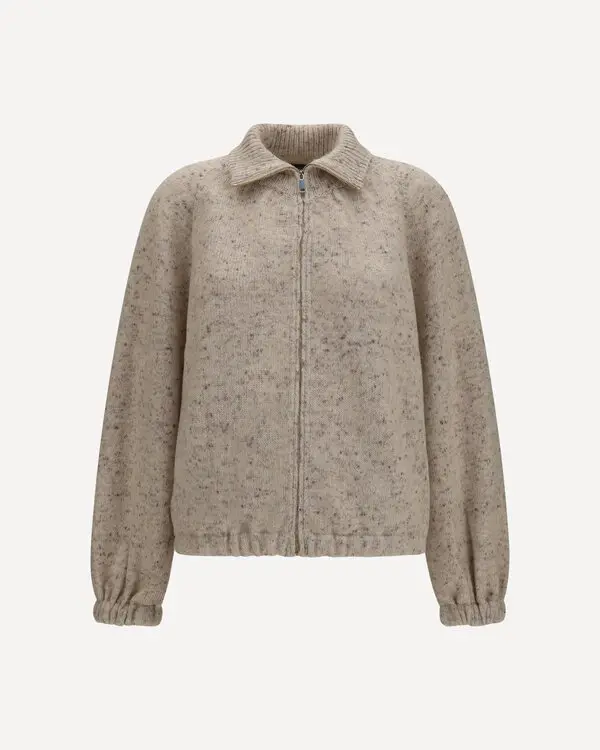 Fabiana Filippi Oversized Bouclé Yarn Bomber Jacket With Lurex