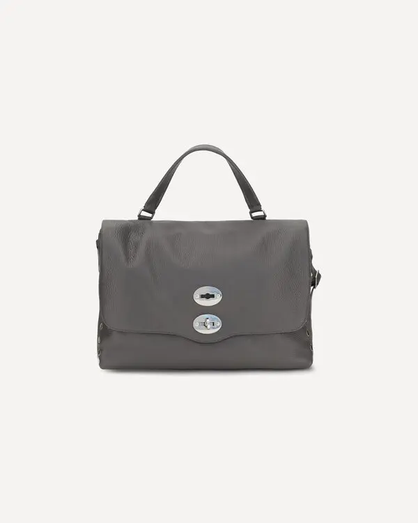 ZANELLATO Medium Postina Daily Handbag In Hammered Leather Effect