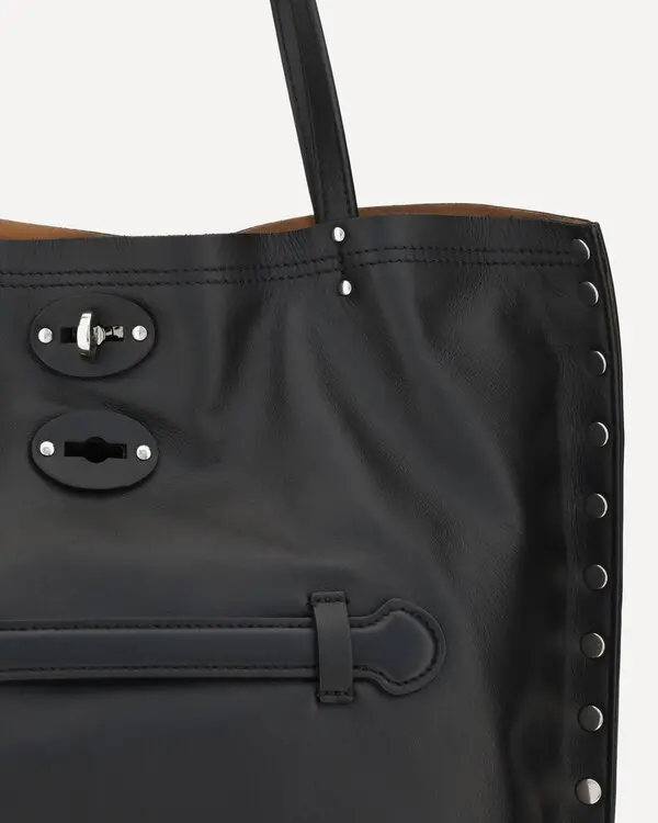 ZANELLATO A'spasso Saeta Shoulder Bag - Black