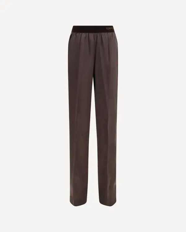 TOM FORD Stretch Sik Satin Pants Femae