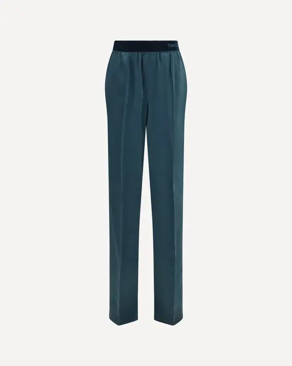 TOM FORD Stretch Sik Satin Pants Femae