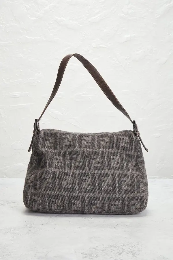 Fendi Zucca Mama Forever Baguette Shoulder Bag